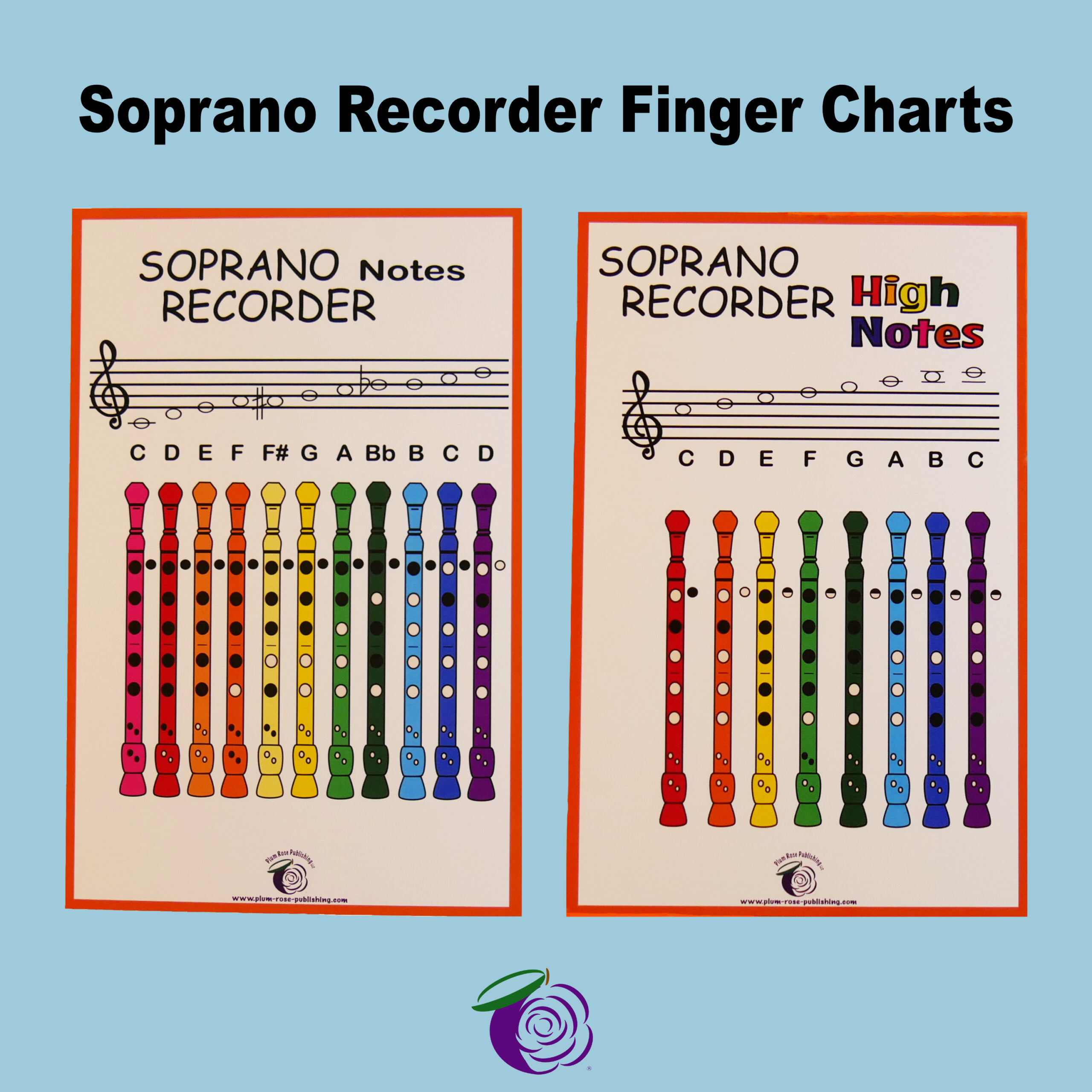 Recorder Finger Chart (11x17) Recorder Learn to Play - Play the ...