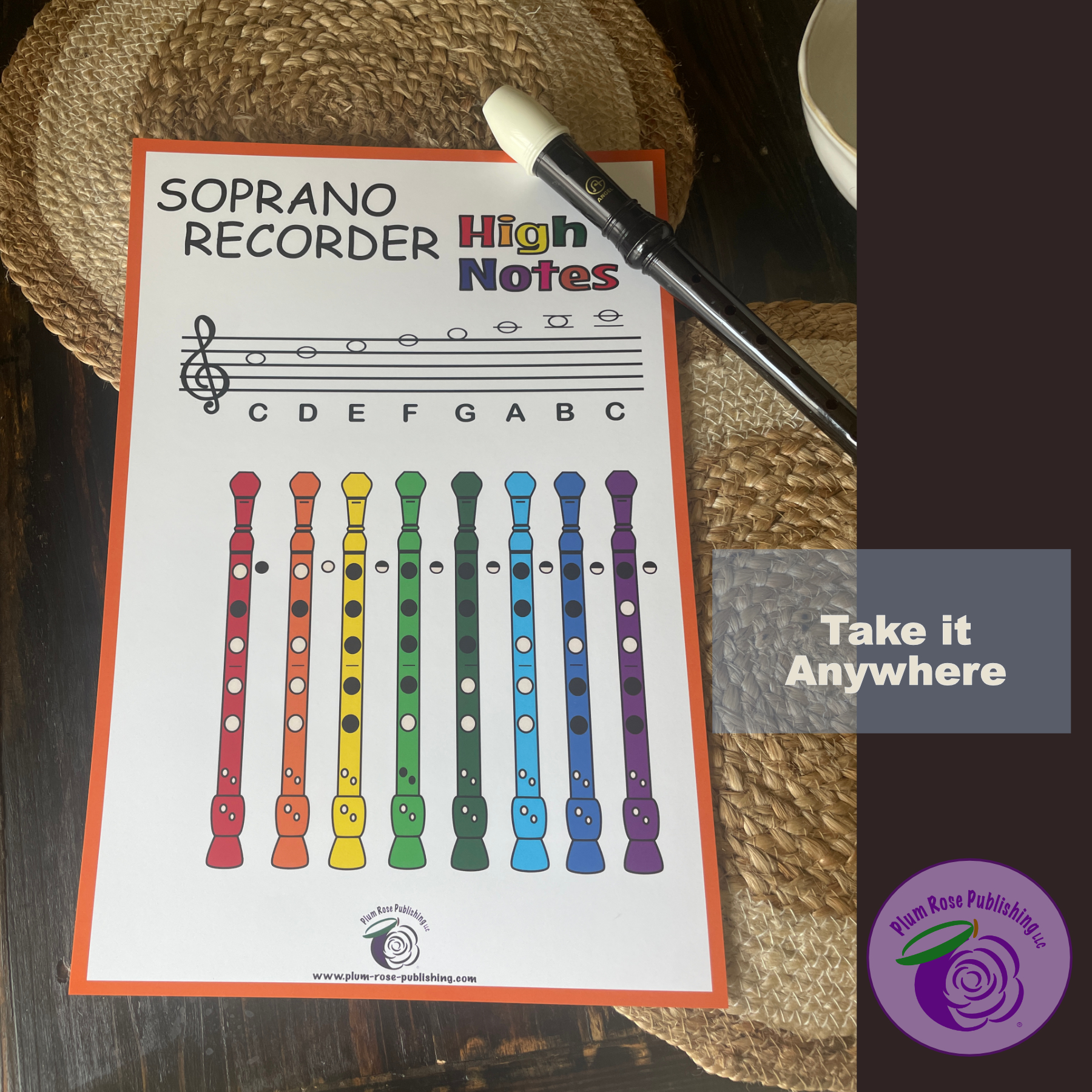 Recorder Finger Chart (11x17) Recorder Learn to Play - Play the ...