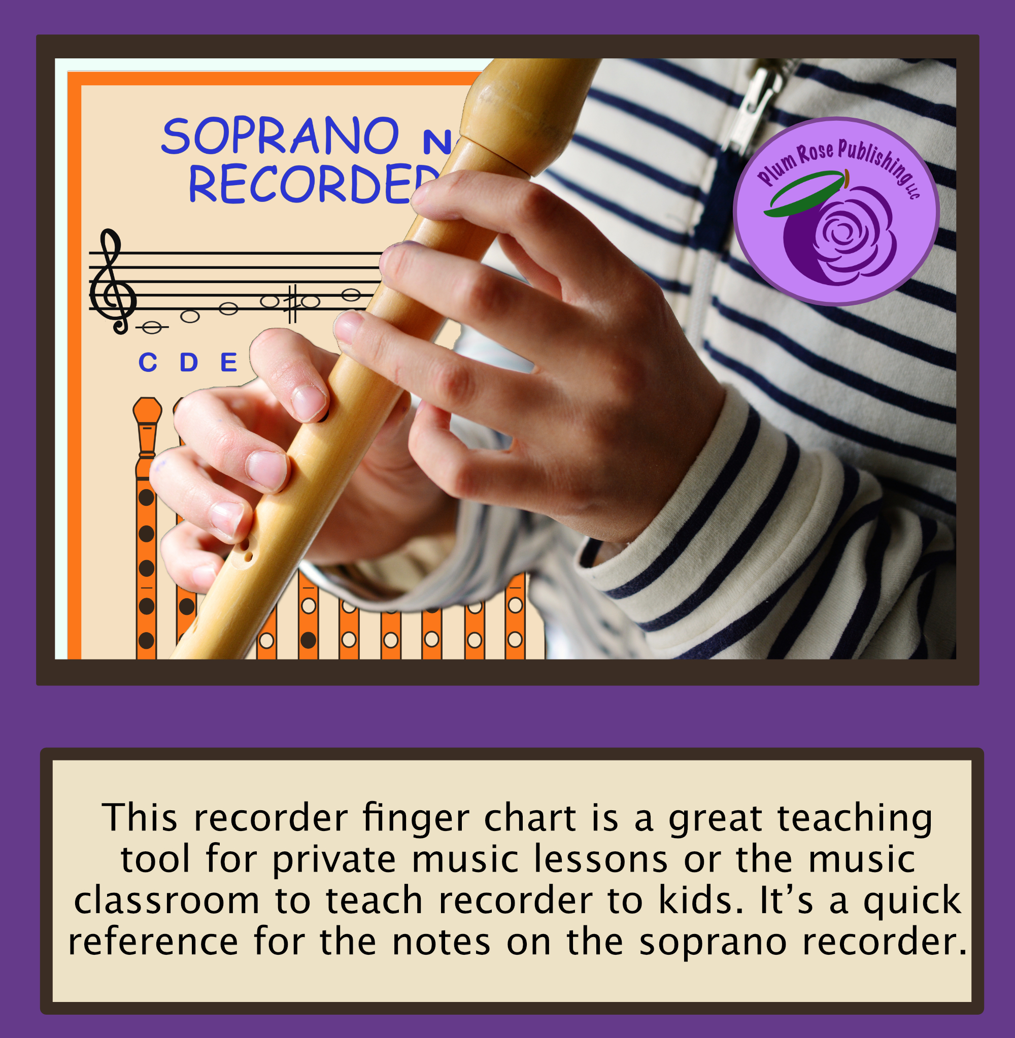Recorder Finger Chart (11x17) Recorder Learn to Play - Play the ...